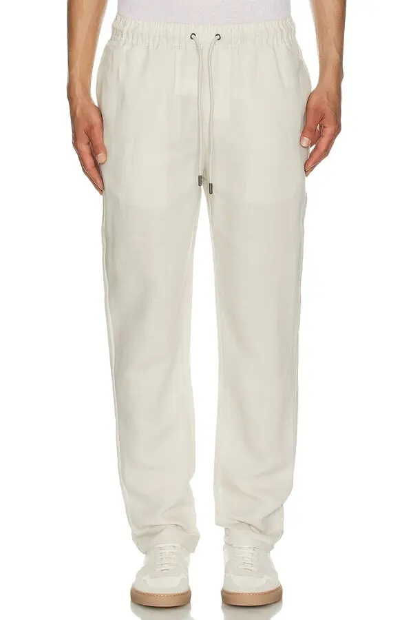 Onia Air Linen Pull-on Pant - Stone