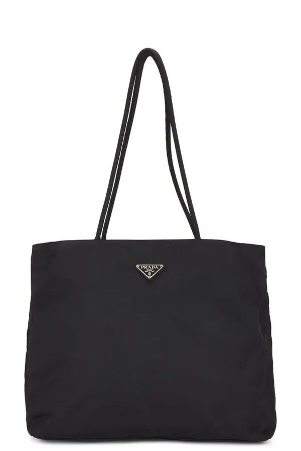 Prada Nylon Tessuto Tote Bag - Black
