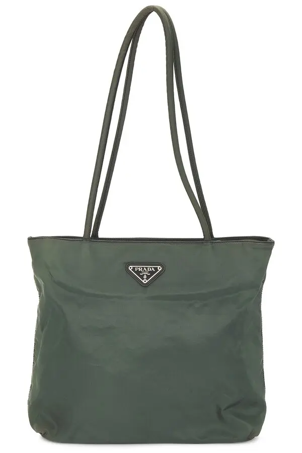 Prada Tessuto Tote Bag - Green