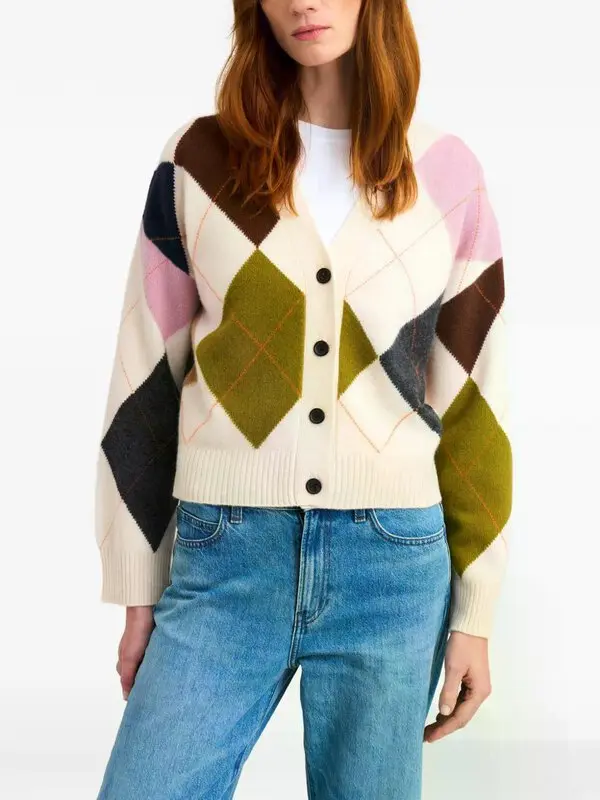 Pringle Of Scotland Argyle Buttoned Cardigan - Neutrals
