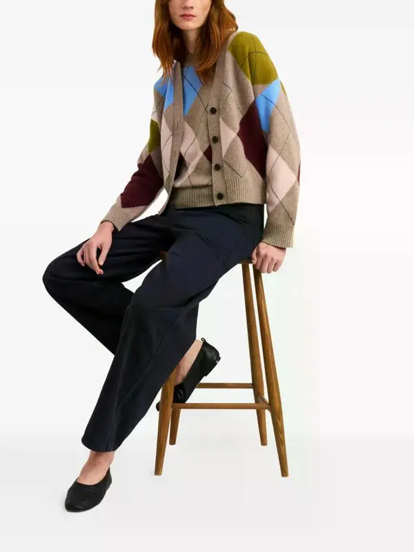 Pringle Of Scotland Argyle Lambswool Cardigan - Neutrals