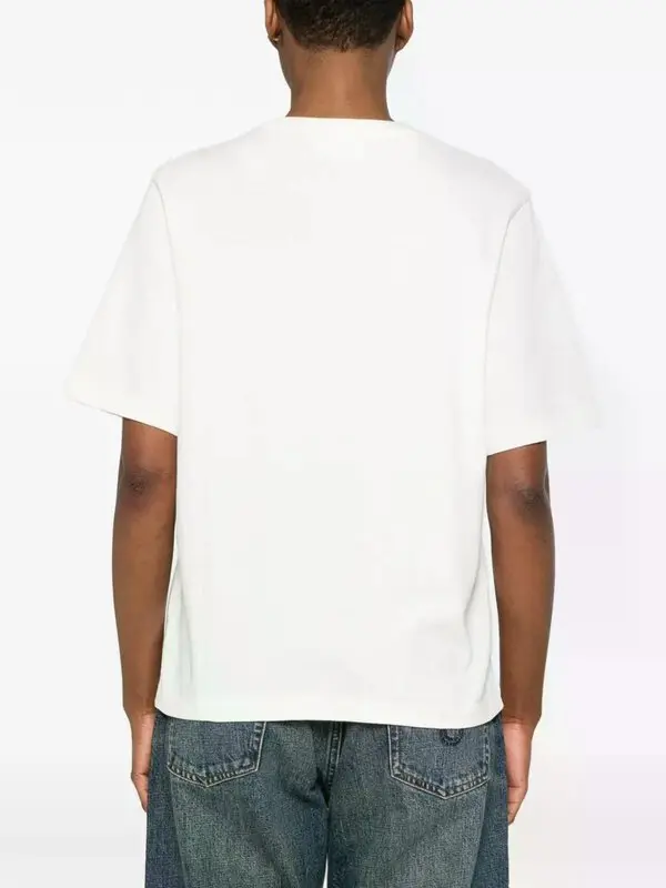 Maison Kitsuné Embroidered T-shirt - Neutrals