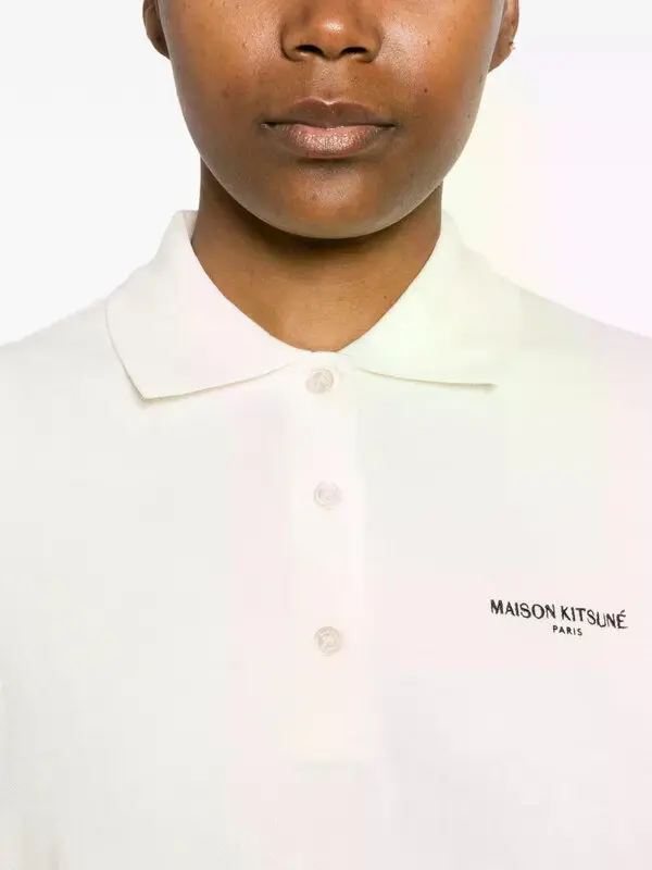 Maison Kitsuné Buttoned Polo Shirt - Neutrals