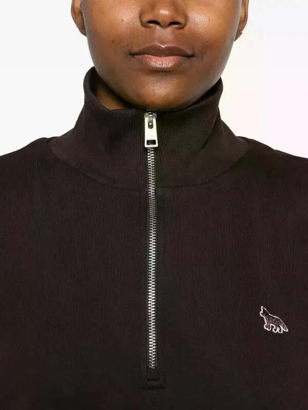 Maison Kitsuné Half Zip Sweater