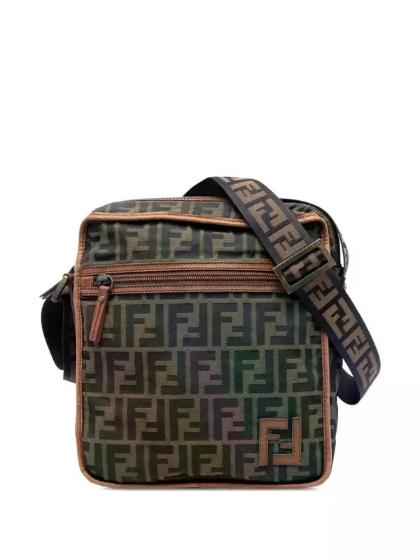 Fendi 2000-2010 Zucca Canvas Crossbody Bag