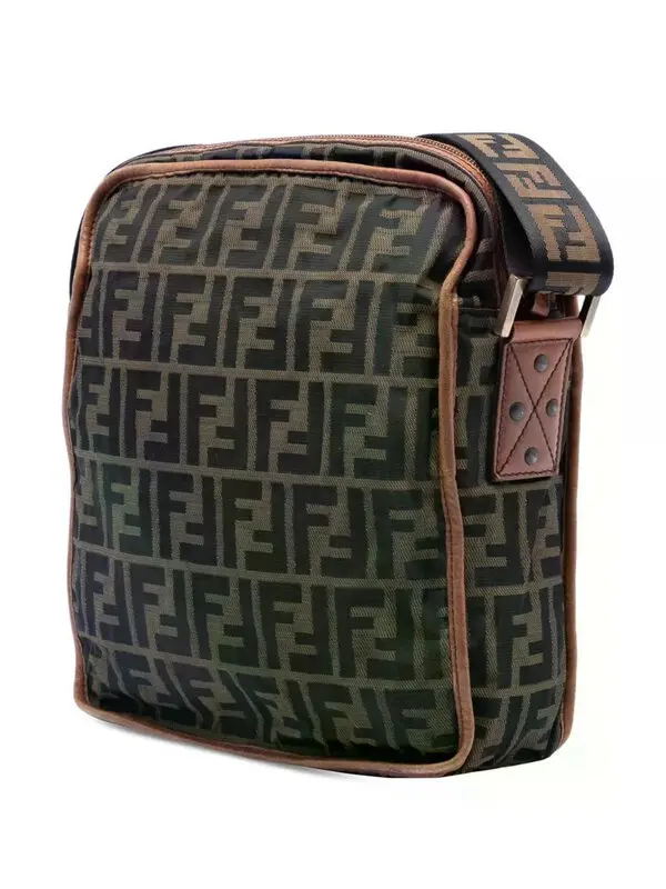 Fendi 2000-2010 Zucca Canvas Crossbody Bag