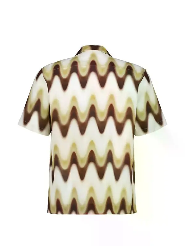 HOMME Wave Gradient Slim Shirt