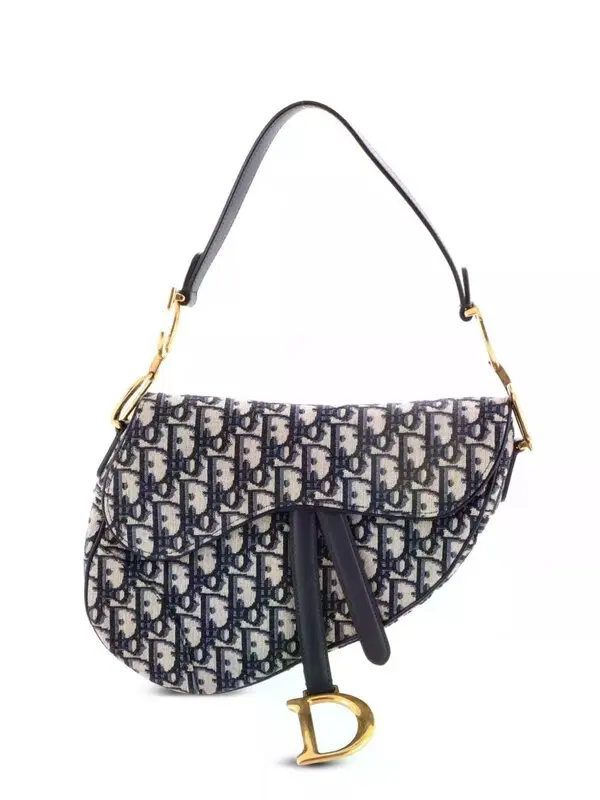 Dior Saddle Bag Oblique Canvas - Blue