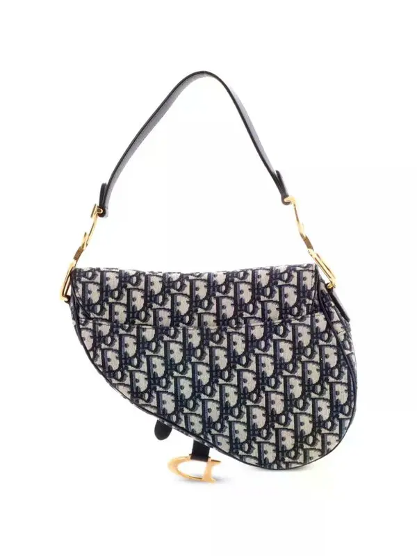 Dior Saddle Bag Oblique Canvas - Blue