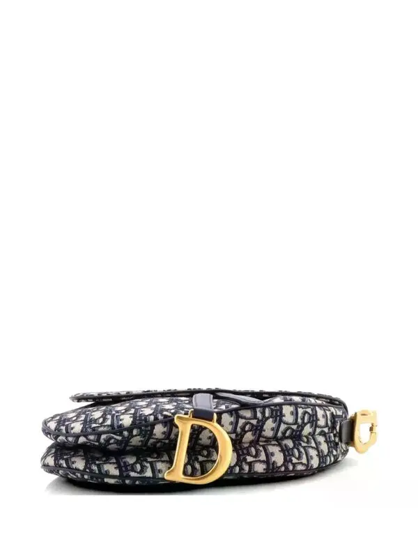 Dior Saddle Bag Oblique Canvas Medium - Blue