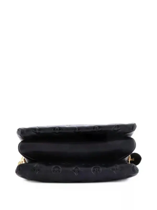LOUIS VUITTON Coussin Pm Crossbody Bag Monogram Embossed Lambskin - Black