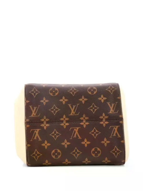 LOUIS VUITTON Fold Tote Monogram Canvas Pm Satchel - Brown