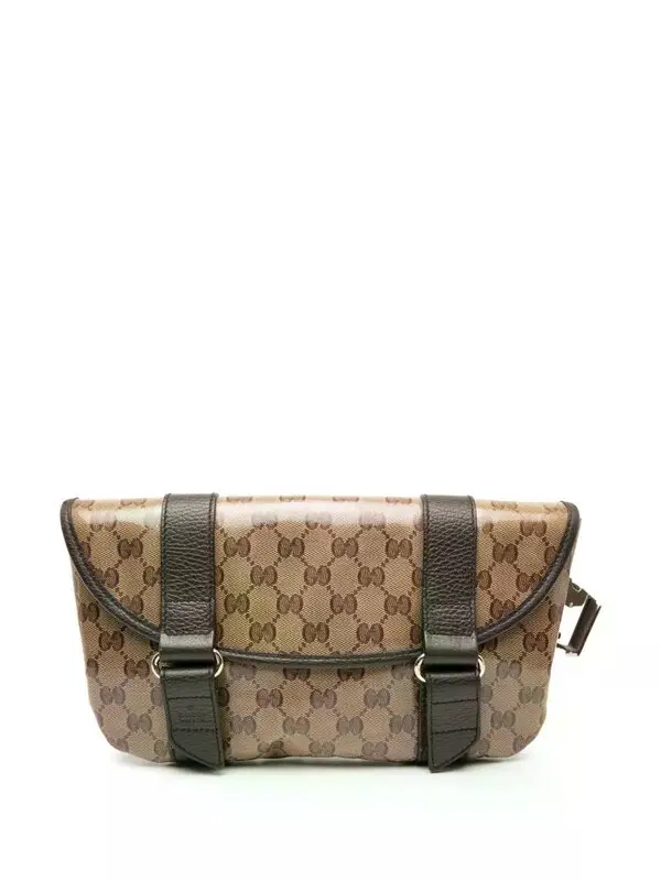Gucci Gg Crystal Belt Bag - Brown