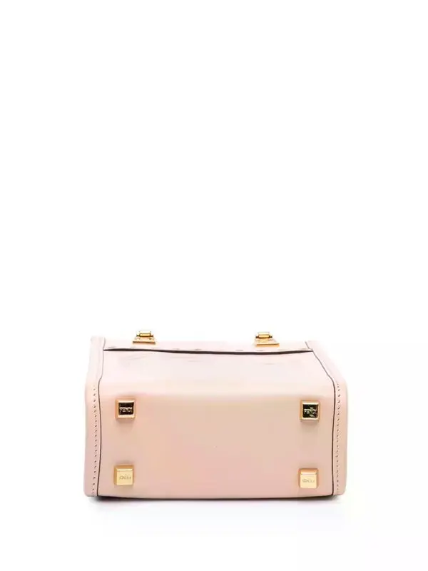 Fendi Mini Leather Sunshine Shopper Tote