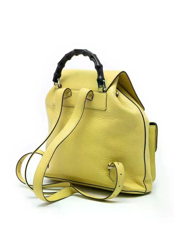 Gucci Leather Bamboo Tassel Backpack