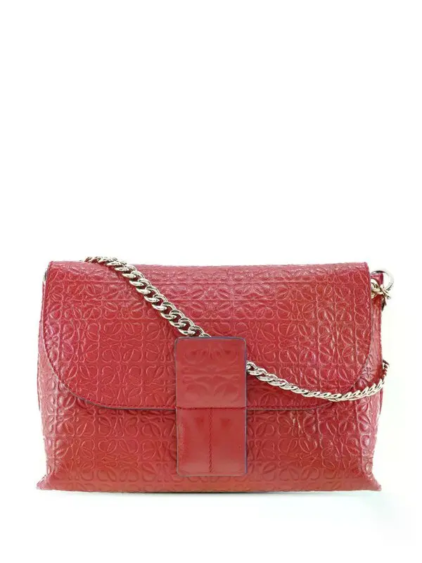 Loewe Leather Repeat Anagram Avenue Crossbody Bag