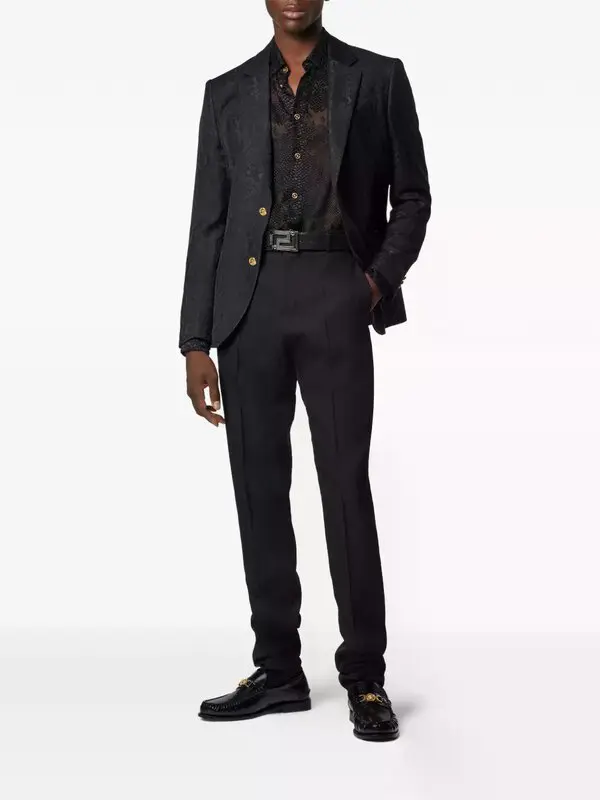 Versace Snakeskin-pattern Blazer
