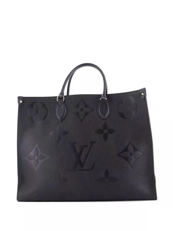 LOUIS VUITTON Onthego Monogram Empreinte Giant Gm Tote Bag - Black