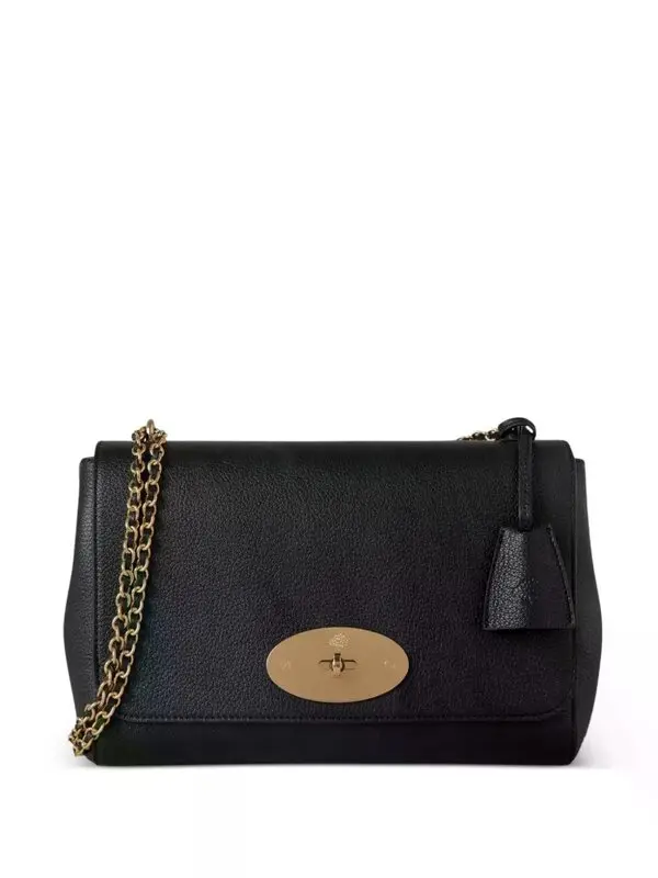 Mulberry Glossy Chain Crossbody Bag - Black