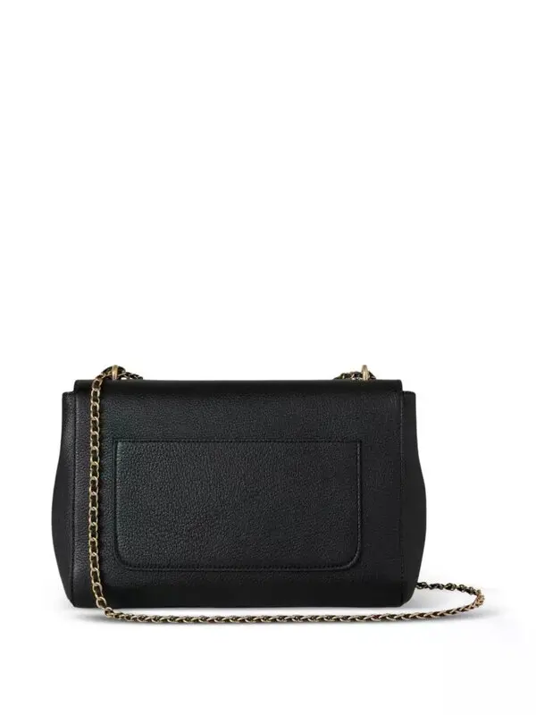 Mulberry Glossy Chain Crossbody Bag - Black