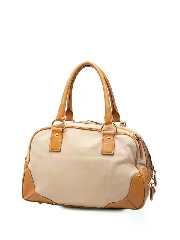 Prada 2010-2026 Cinghiale Trimmed Canapa Satchel