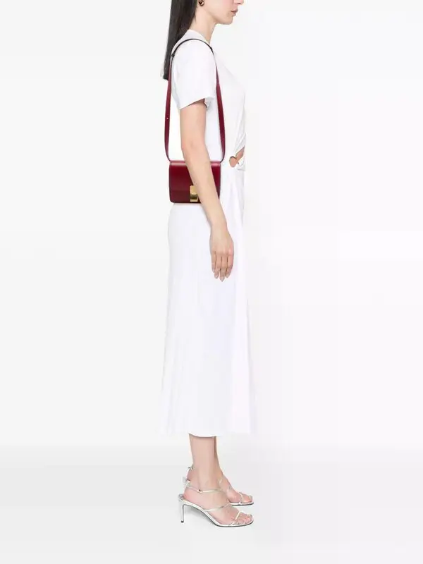 Celine 2019 Small Calfskin Classic Box Crossbody Bag - Red