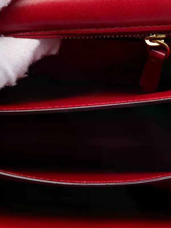 Celine 2019 Small Calfskin Classic Box Crossbody Bag - Red