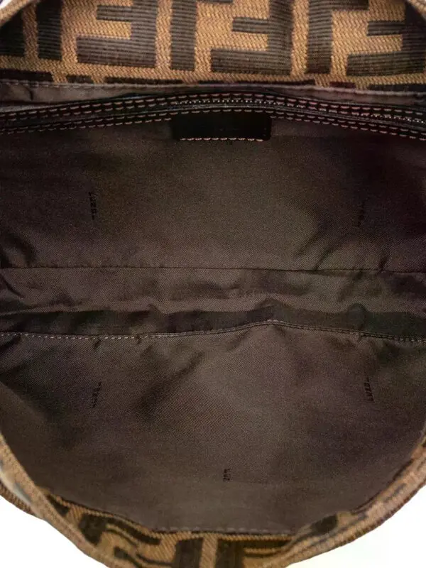 Fendi Zucca Canvas Shoulder Bag - Brown