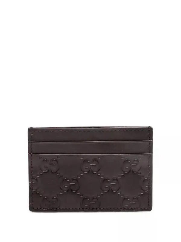 Gucci 2000-2015 Guccissima Card Holder - Black