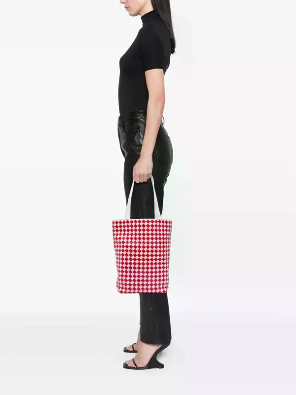 Bottega Veneta Nappa Intrecciato Check Avenue Tote Bag