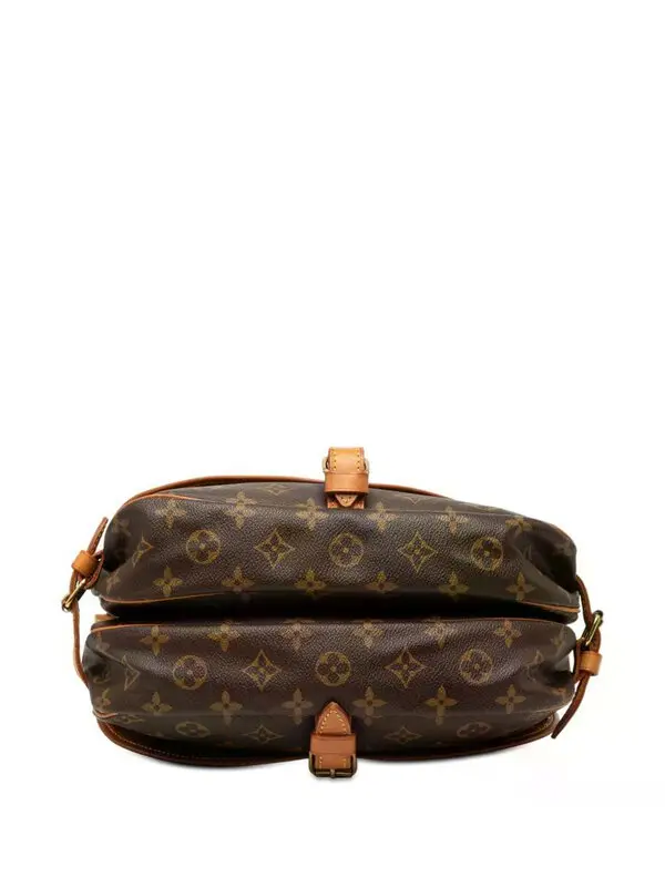 LOUIS VUITTON 1993 Monogram Saumur 30 Crossbody Bag - Brown