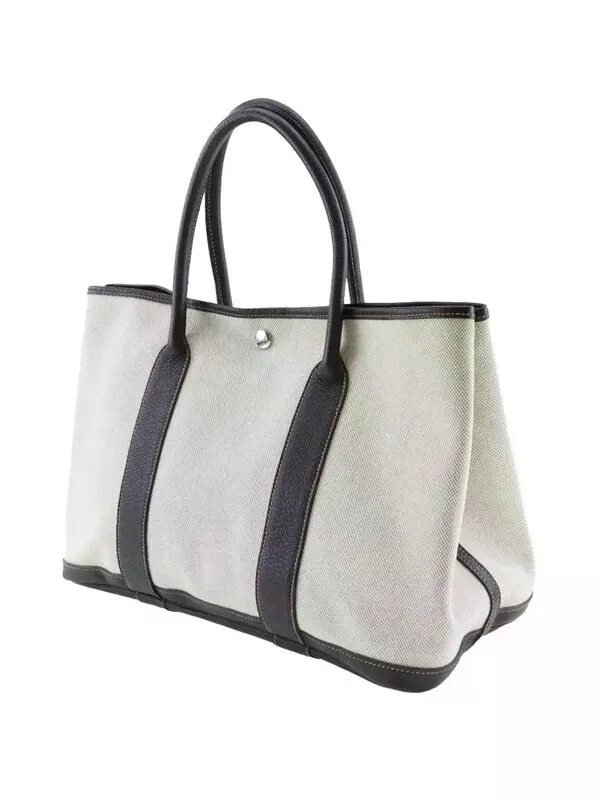 Hermès 2004 Toile And Negonda Garden Party 36 Tote Bag - Grey