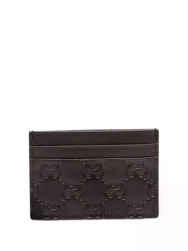 Gucci 2000-2015 Guccissima Card Holder - Black