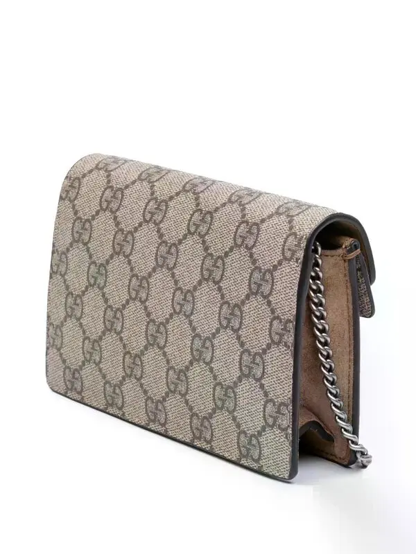 Gucci Mini Gg Supreme Dionysus Crossbody Bag - Brown