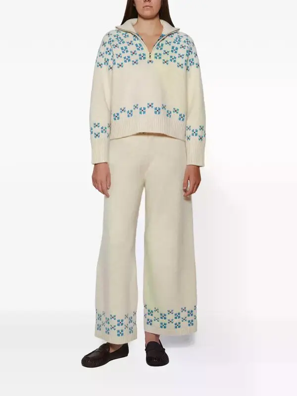 Calle Del Mar Fair Isle Knitwear - Neutrals