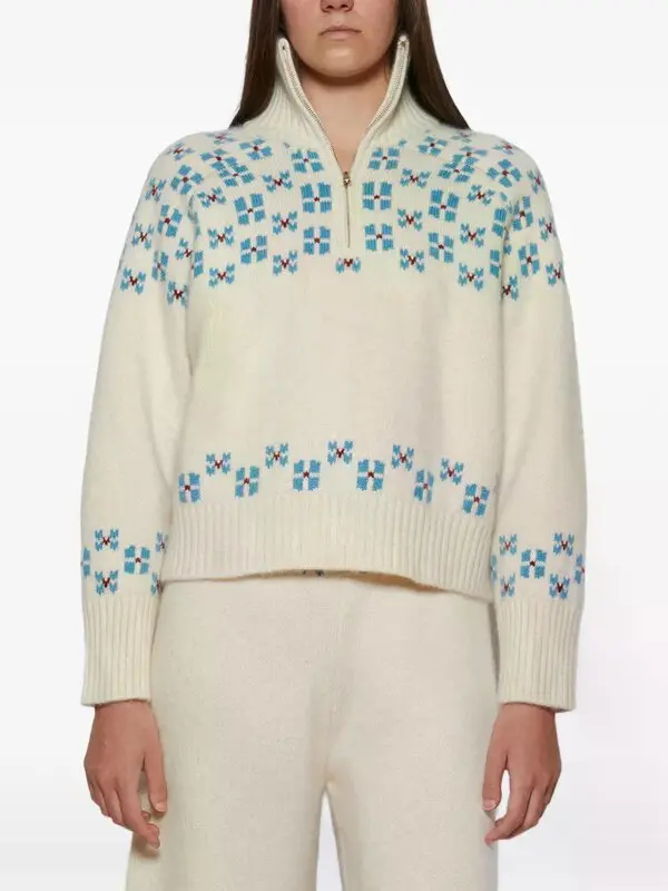 Calle Del Mar Fair Isle Knitwear - Neutrals