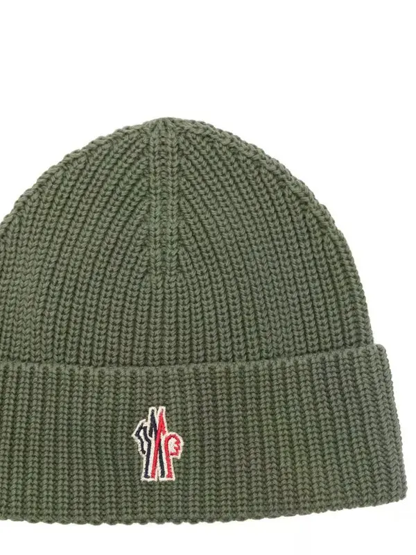 Moncler Logo-patch Ribbed Beanie