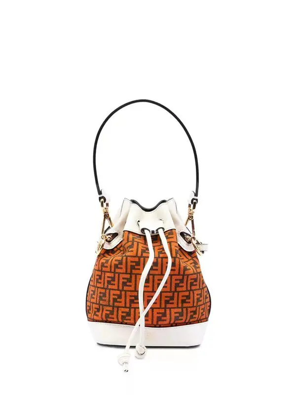 Fendi Mini Zucca Mon Tresor Bucket Bag - Orange