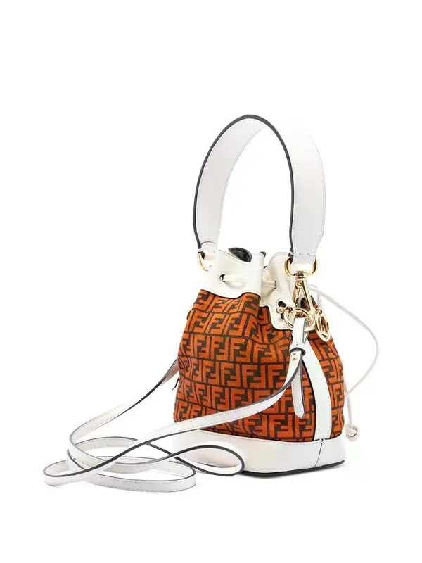 Fendi Mini Zucca Mon Tresor Bucket Bag - Orange