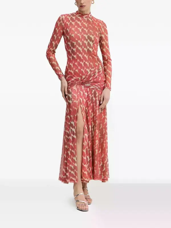 Bardot Lea Spot Ruched Dress