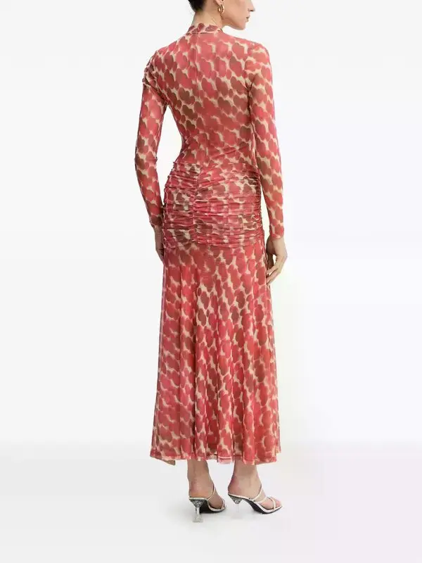 Bardot Lea Spot Ruched Dress