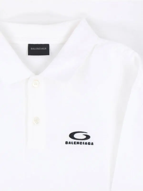 Balenciaga Polo Shirt "laurel - White