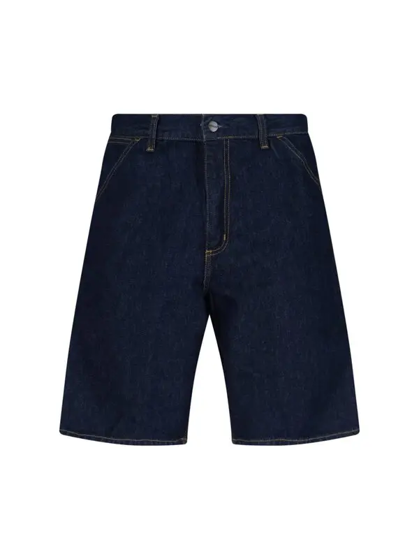 Carhartt Work In Progress Single Knee Bermuda Shorts - Blue