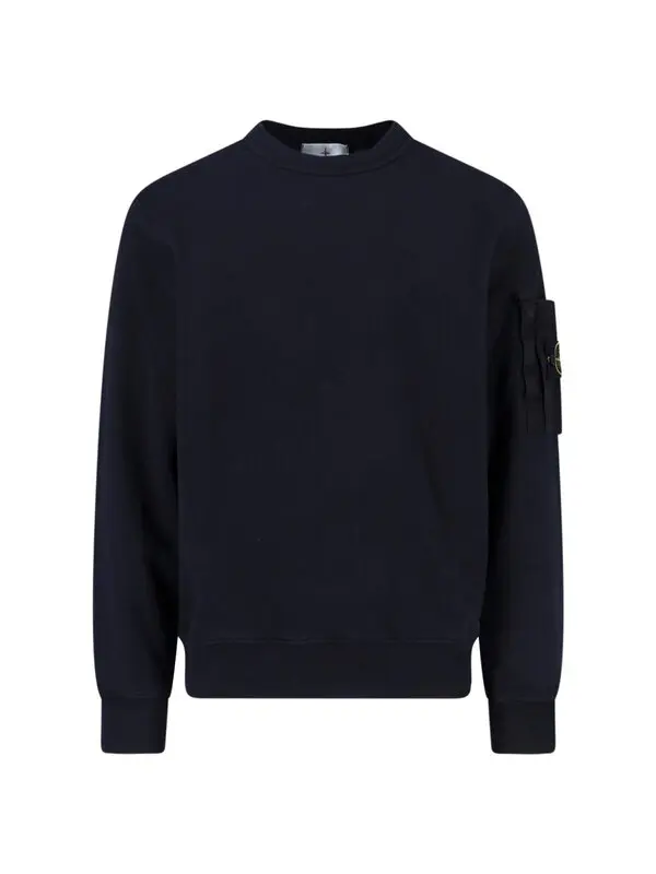 Stone Island Compass' Sweatshirt - Blue