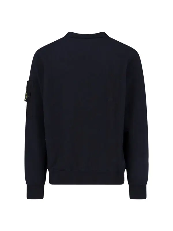 Stone Island Compass Cotton Sweatshirt - Blue
