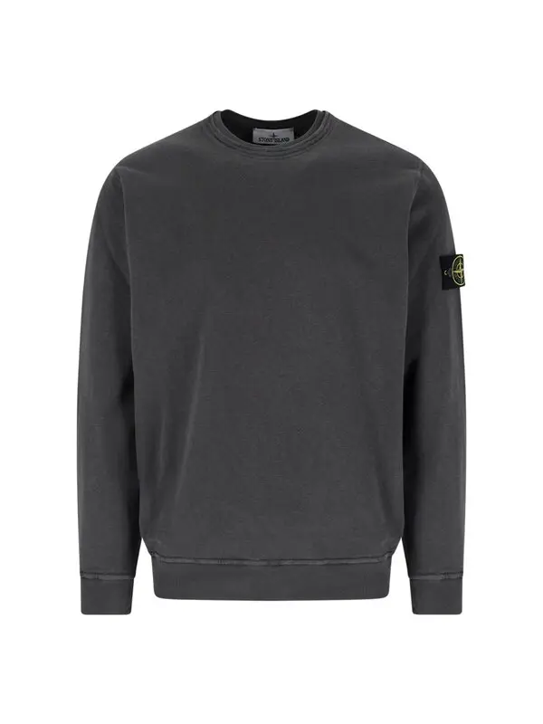 Stone Island Compass' Sweatshirt - Gray