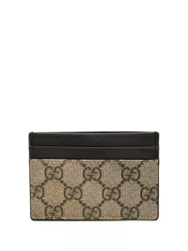 Gucci 2000-2015 Gg Supreme Card Holder - Brown