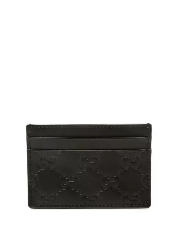 Gucci 2000-2015 Guccissima Card Holder - Black