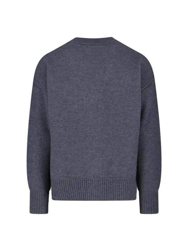 AMI Paris De Cœur Cardigan - Gray