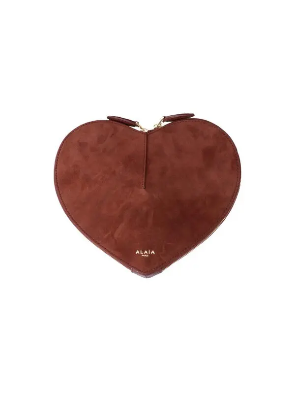 Alaïa Le Cœur Shoulder Bag - Brown